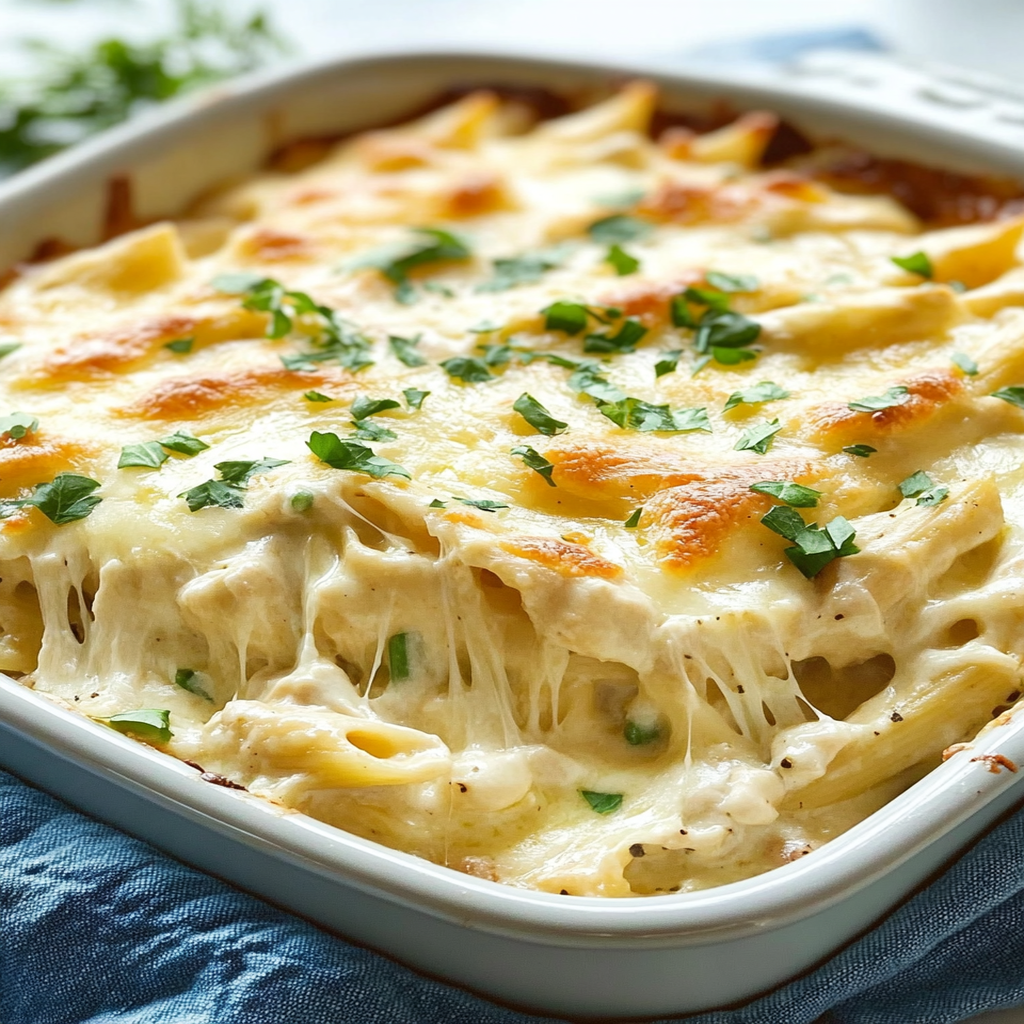Chicken Alfredo Bake