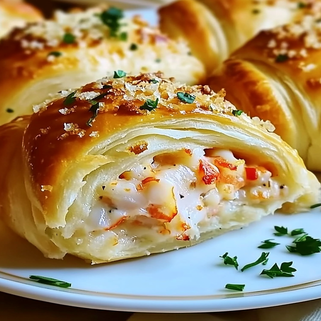 Crab & Cheese Filled Crescent Rolls