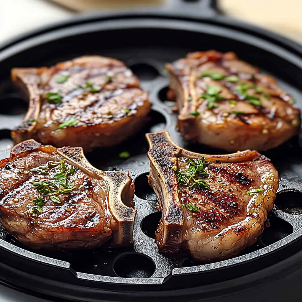Halal Lamb Chops with Garlic & Herbs