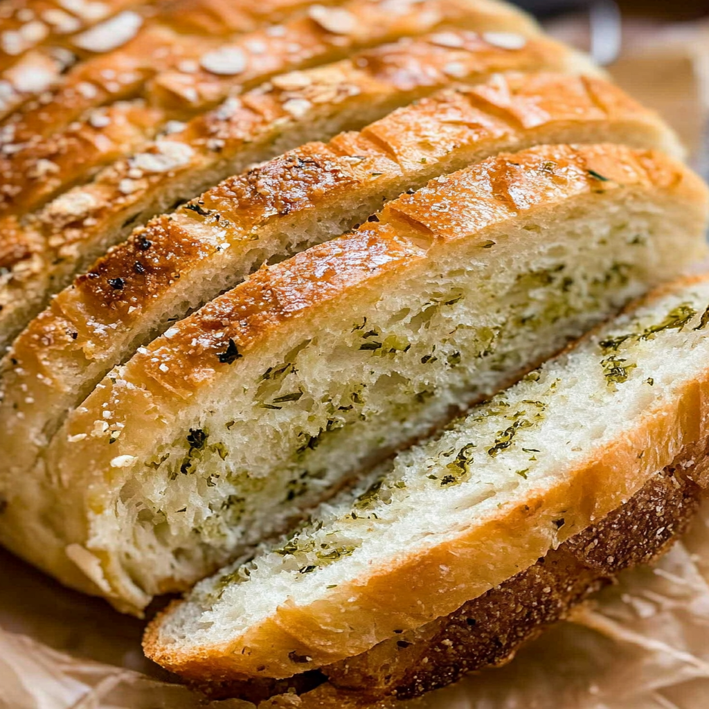 Garlic Bread with Sliced Bread