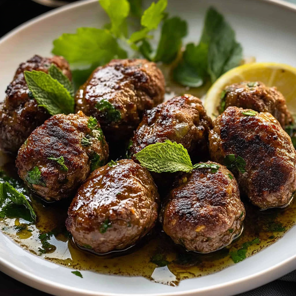 Halal Lamb Kofta with Mint Sauce
