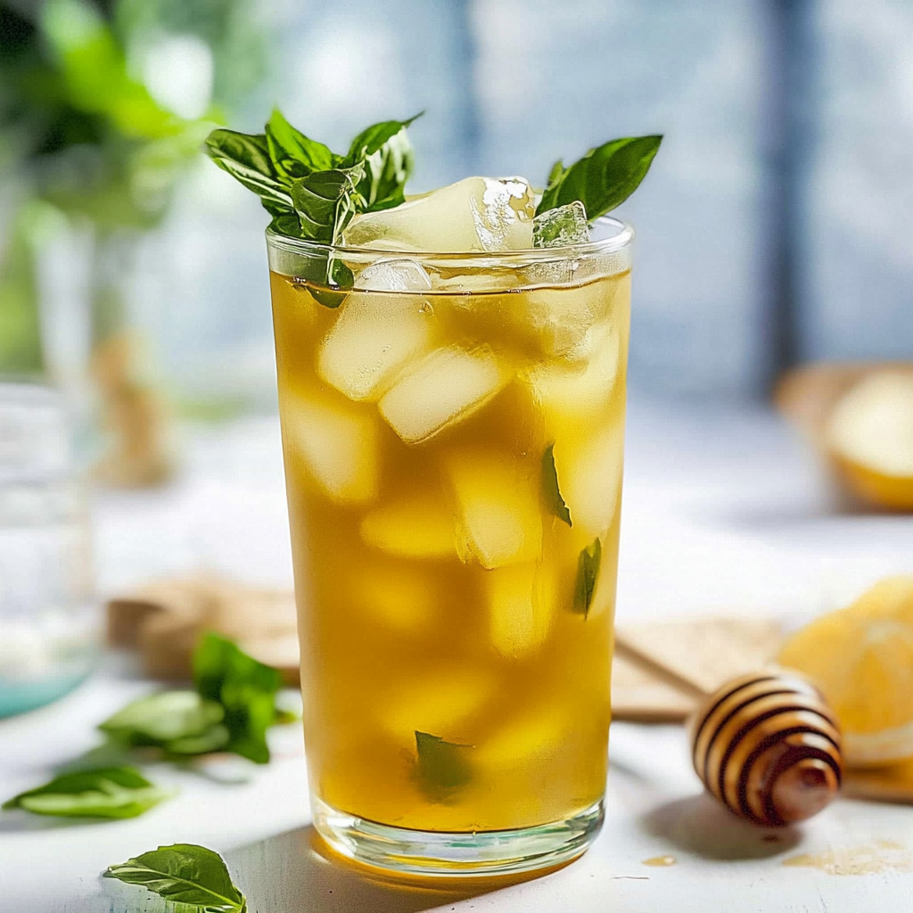 Iced Green Tea with Honey