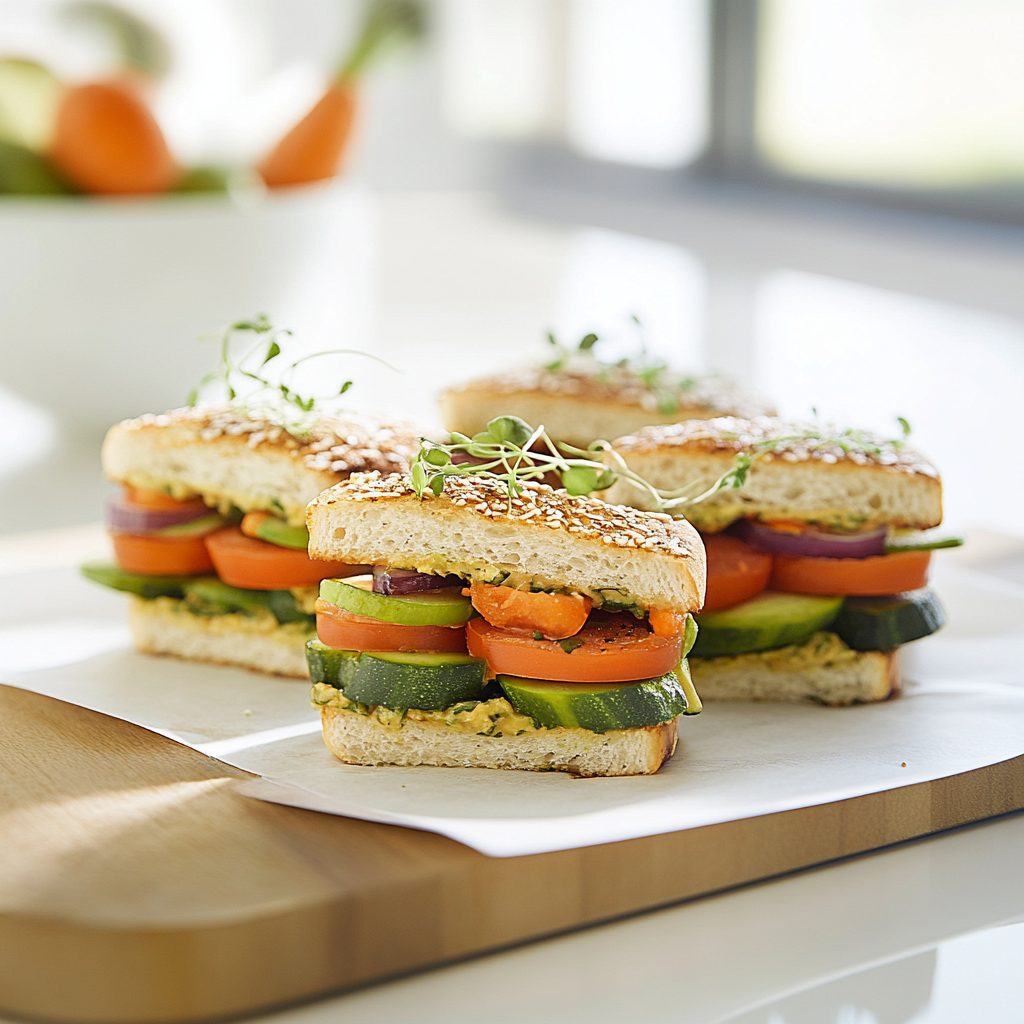 Mini Veggie Sandwiches