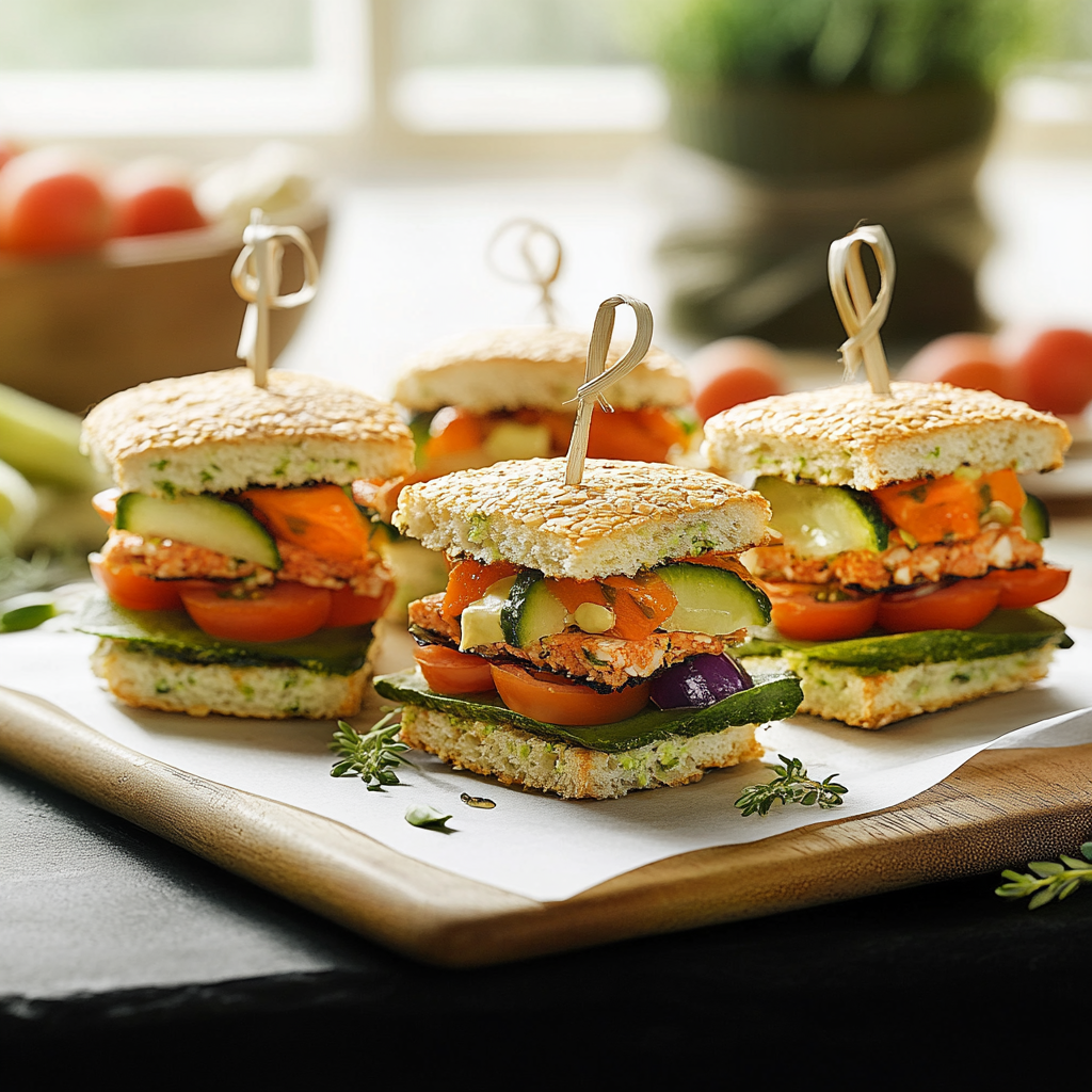 Mini Veggie Sandwiches