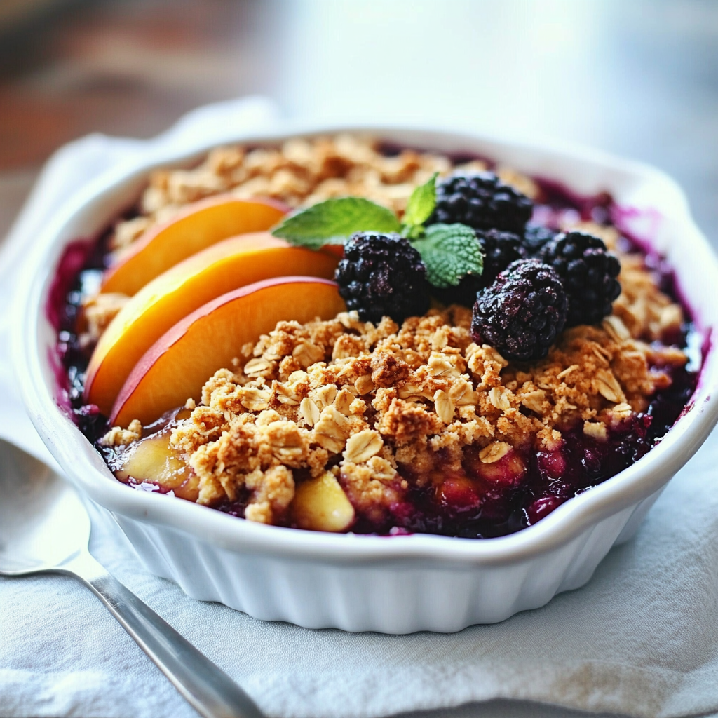 Peach & Berry Crisp