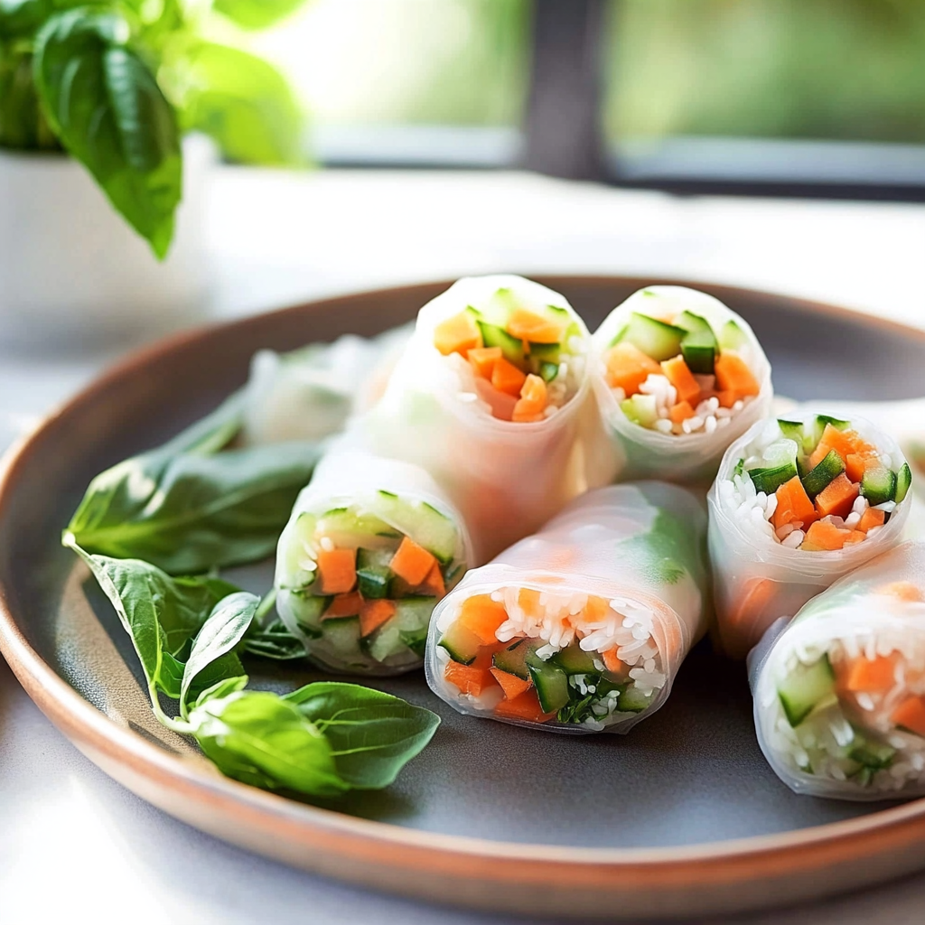 Rice Paper Rolls with Veggies