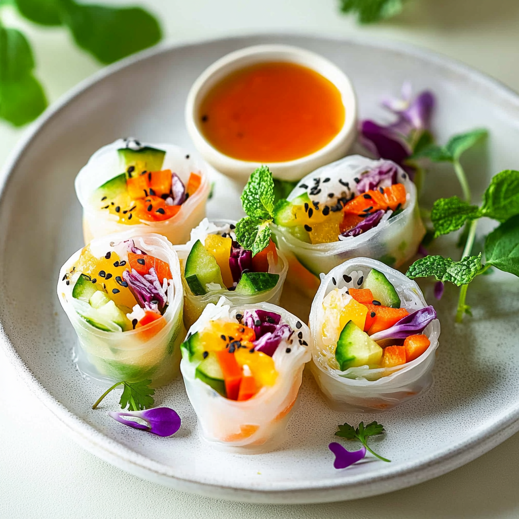 Rice Paper Rolls with Veggies