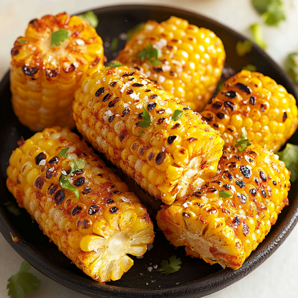 Spicy Grilled Corn Rounds