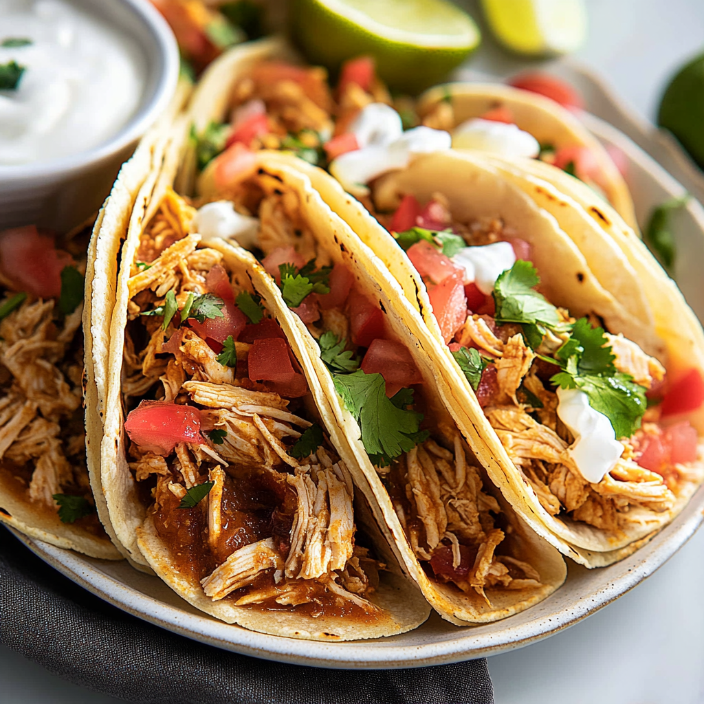 Slow Cooker Chicken Tacos
