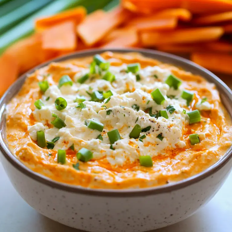Buffalo Cottage Cheese Dip