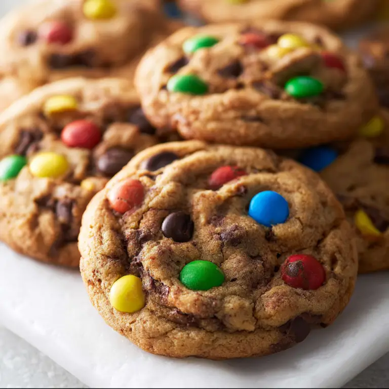 Irresistible Soft Chewy Peanut Butter M&M Cookies