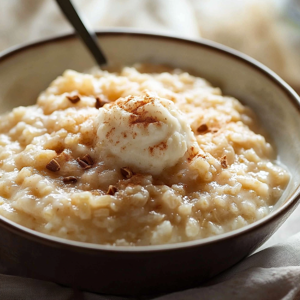 Rice Pudding with Cooked Rice