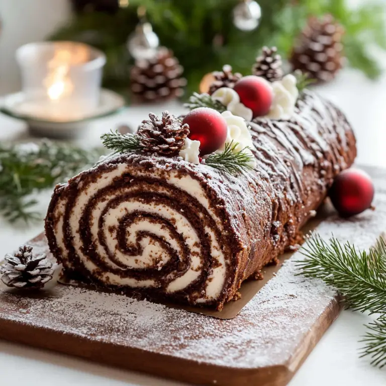 Delicious Yule Log Cake